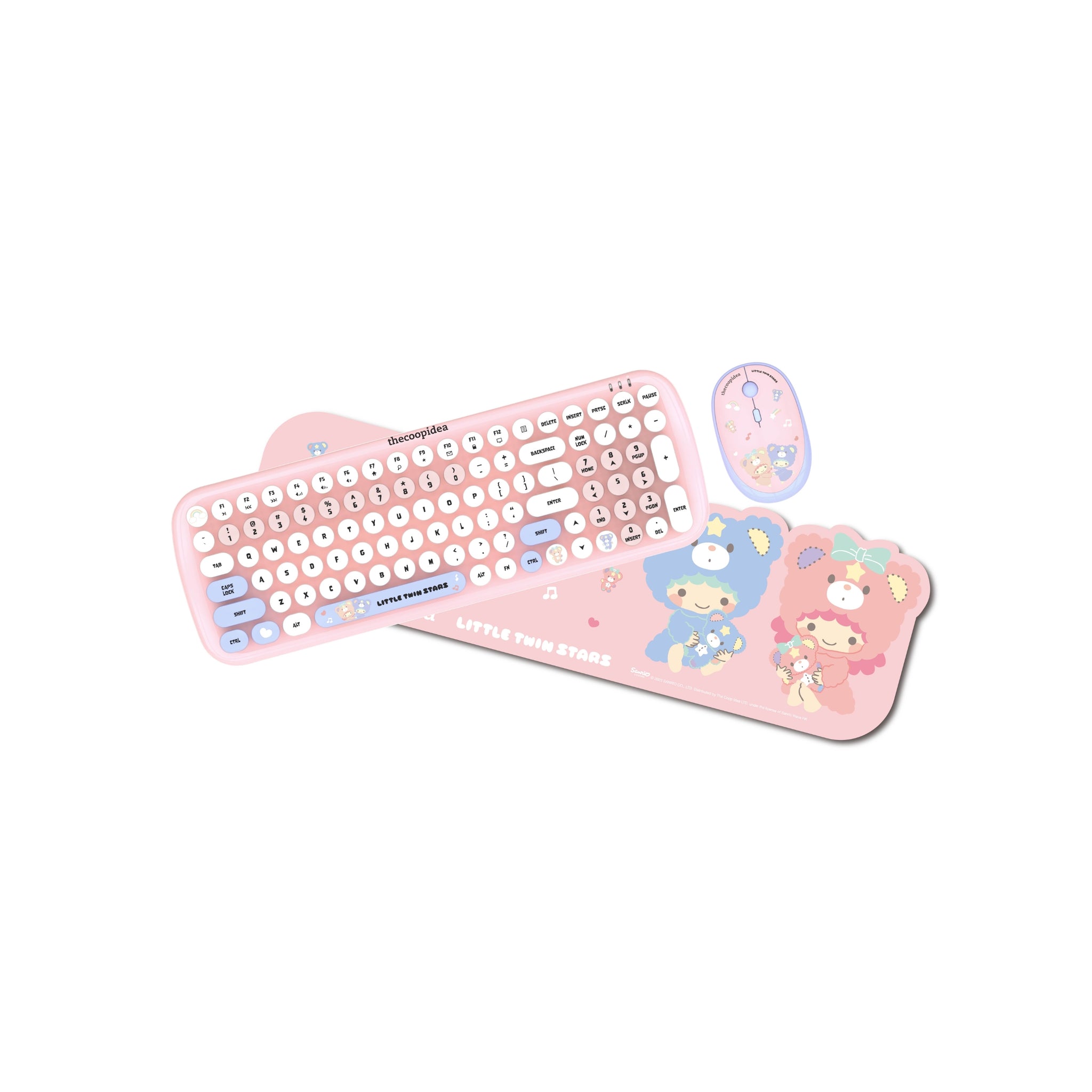 Sanrio TAPPY+ Wireless Keyboard & Mouse Set - LittleTwinStars