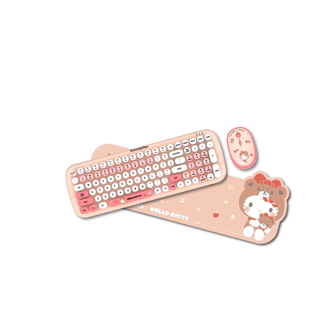 Sanrio TAPPY+ Wireless Keyboard & Mouse Set - Hello Kitty