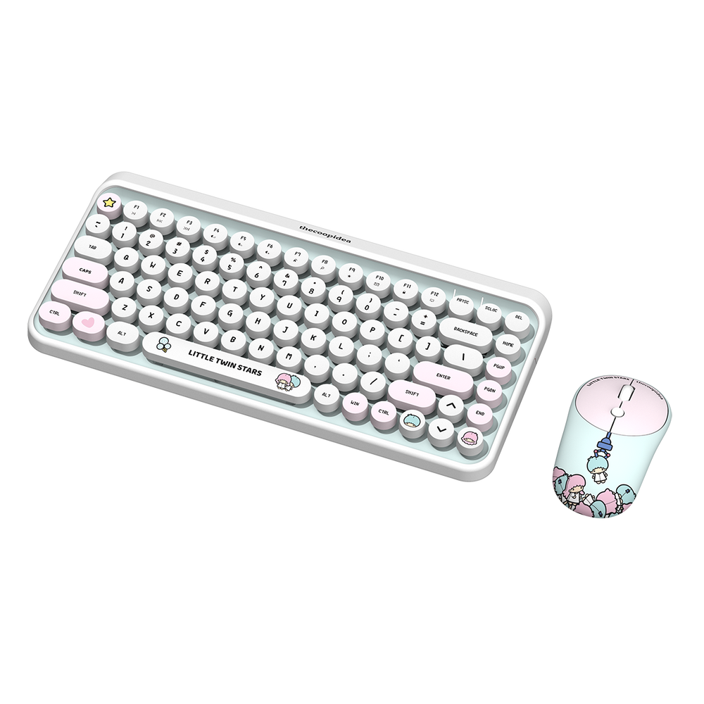 Sanrio TAPPY Wireless Keyboard Set - Little Twin Stars | thecoopidea